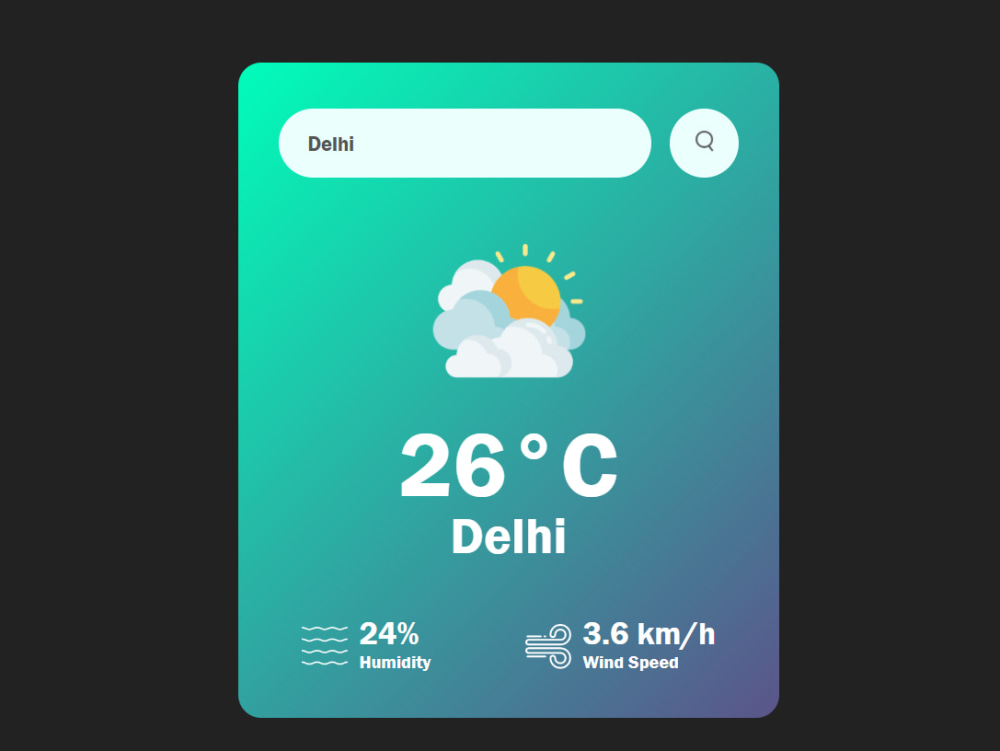 A Weather Application used to check Weather of a different cities ...