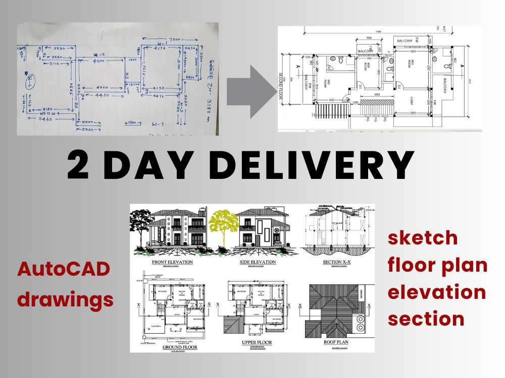 AutoCAD Draftsman: Hand Sketch & PDF to DWG Conversion Services | Upwork