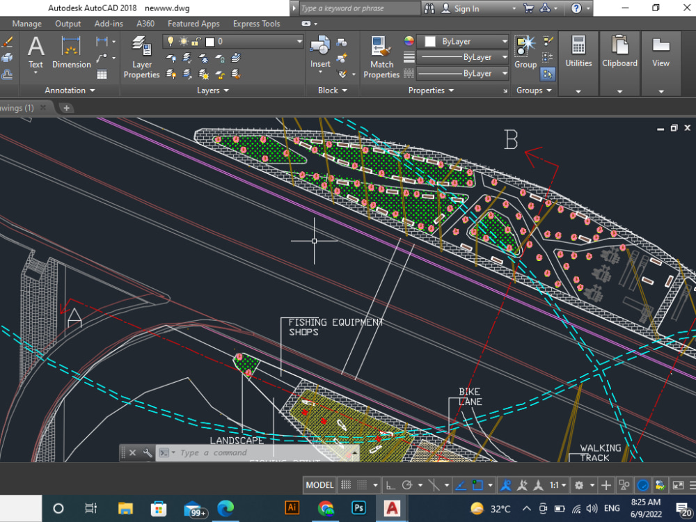 A 2d site plan or landscape plan from google map and hand sketch | Upwork