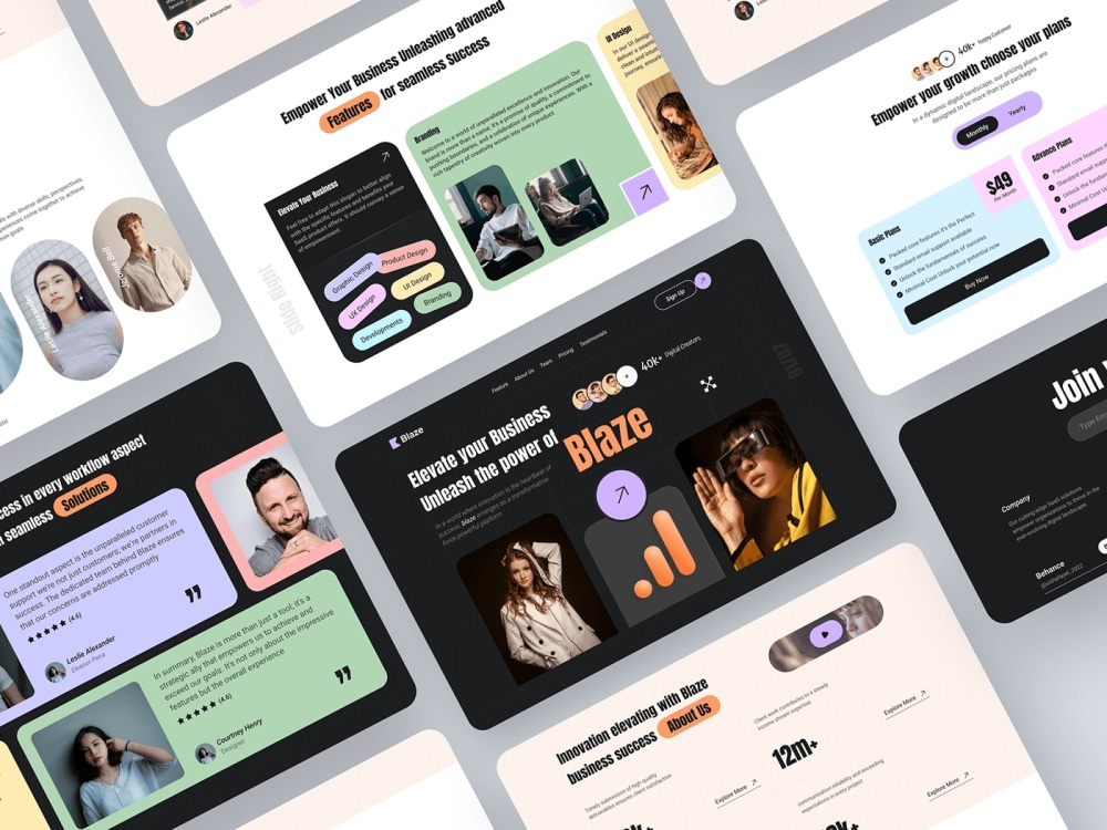 SaaS Website UI UX Design, Landing Page UI UX, Figma, HTML & CSS | Upwork