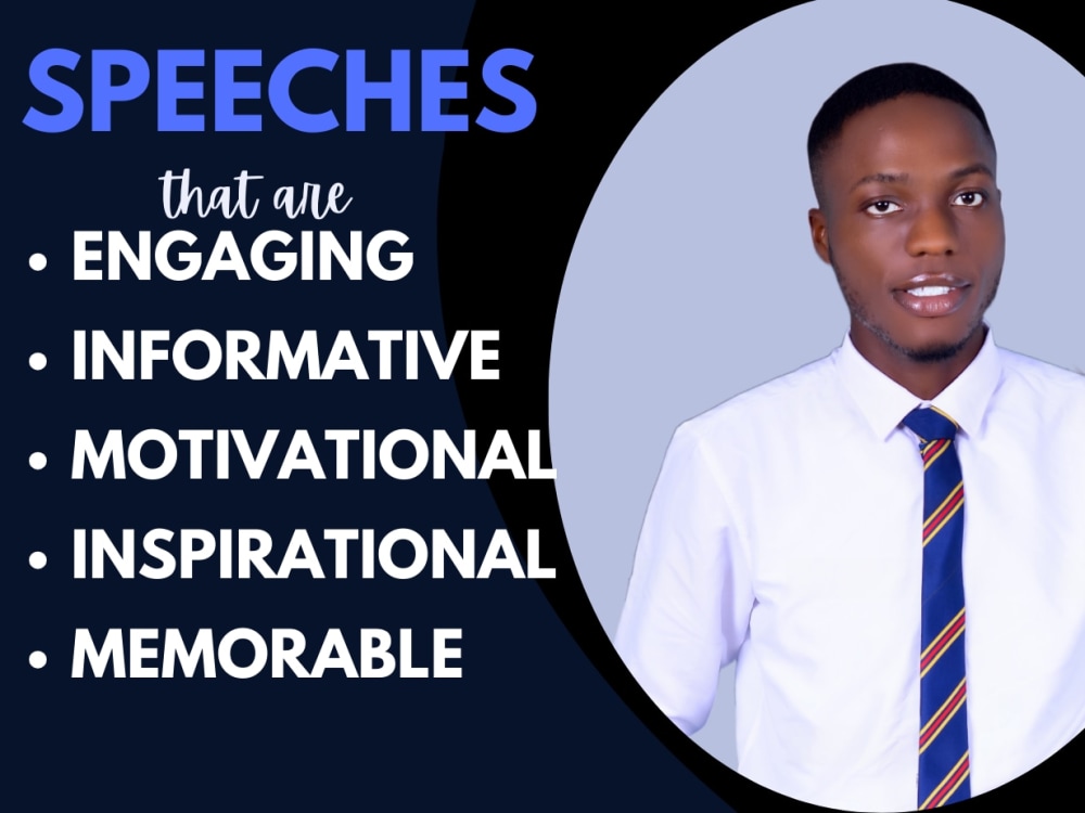 An engaging speech and perfect speech for any occasion | Upwork