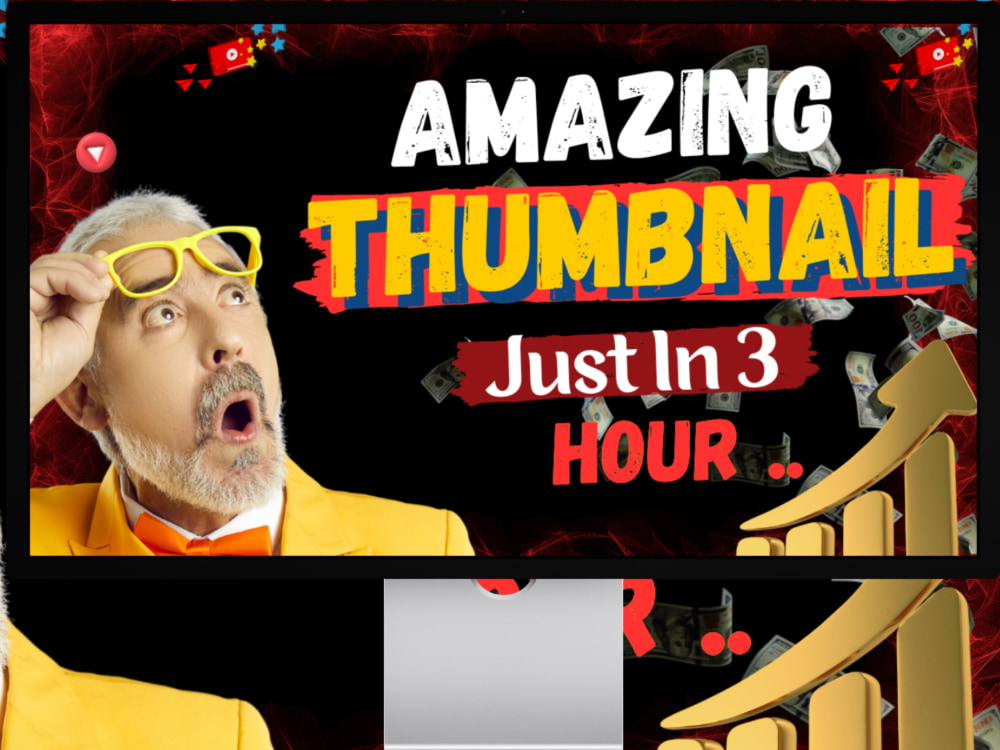 Amazing youtube Thumbnail just in 3 hour | Upwork
