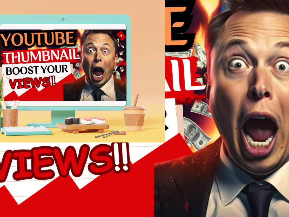 Amazing youtube Thumbnail just in 3 hour | Upwork