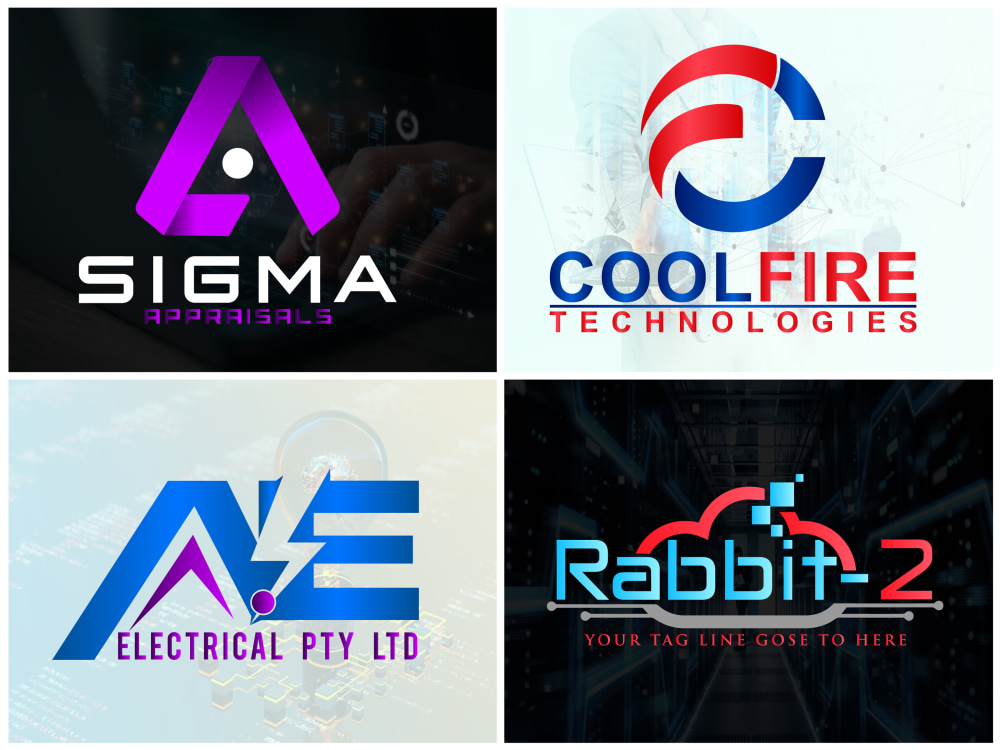 A modern ai, tech, robotic, app logo for your business | Upwork