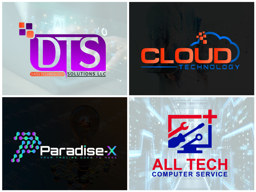 A modern ai, tech, robotic, app logo for your business | Upwork