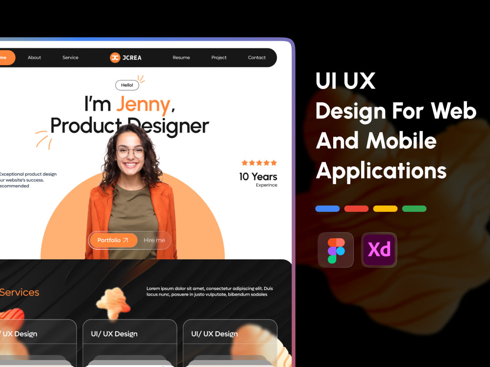 A modern website UI UX design, dashboard UI, mobile app UI design | Upwork