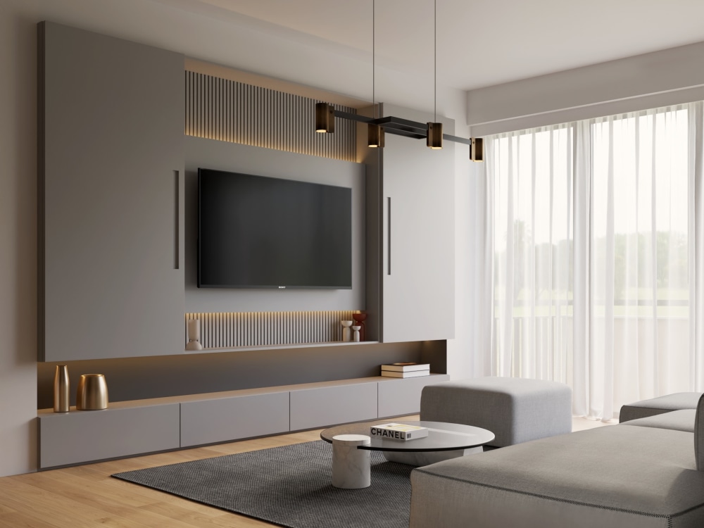 A realistic interior design for living room | Lounge Design | 3d ...