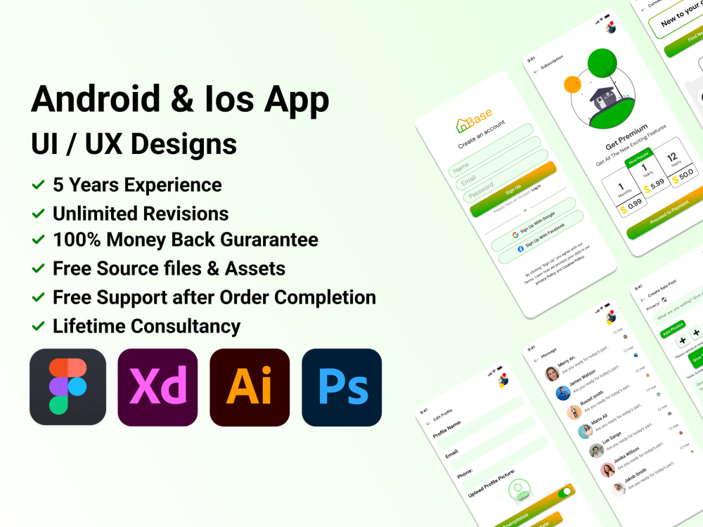 Expert mobile UI UX design for stunning apps and websites | Upwork Expert mobile UI UX design for stunning apps and websites | Upwork