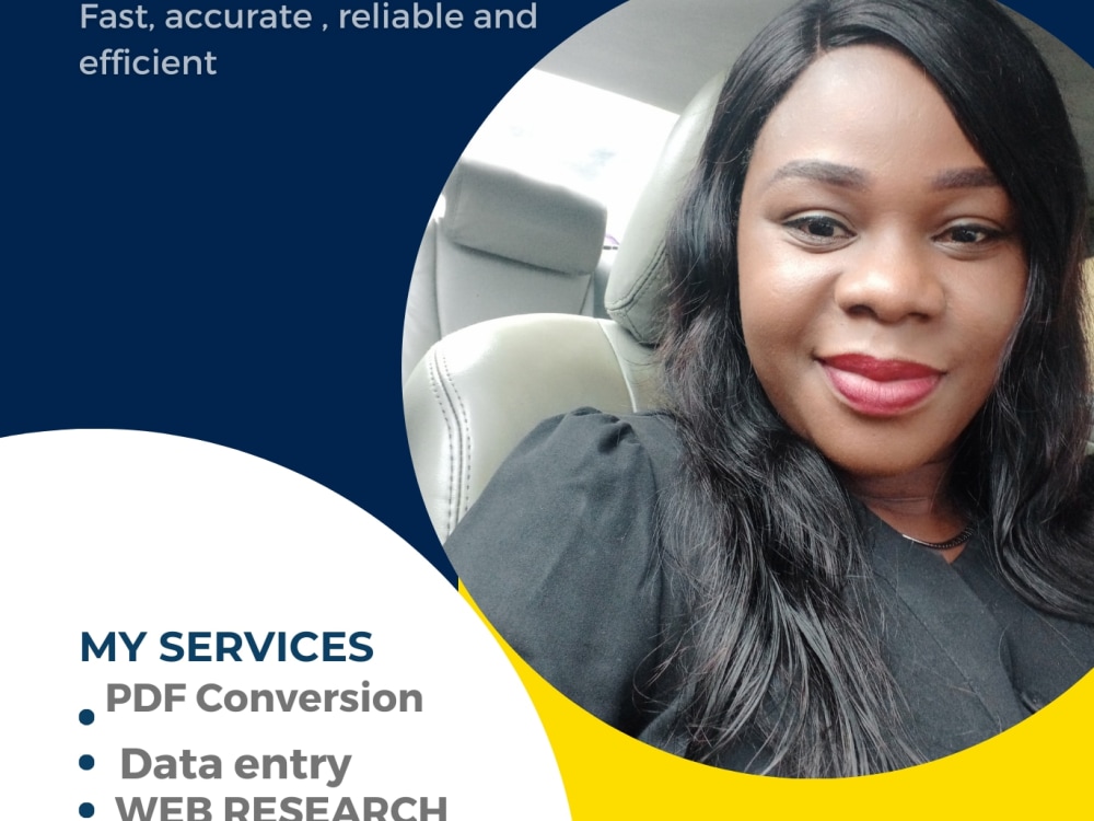 Data entry, pdf conversion, web research, copy and paste | Upwork