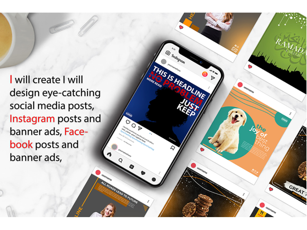 Create social media posts, fb ads, banners and others design | Upwork
