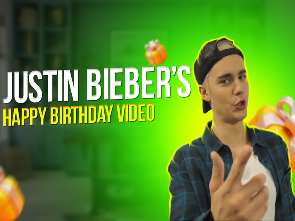 Birthday video sing by Justin Bieber for birthday wishes | Upwork
