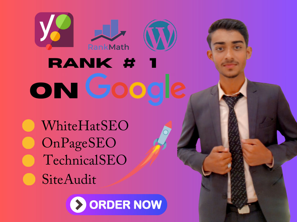 Boost your site| On Page SEO with Rank Math or Yoast | Upwork