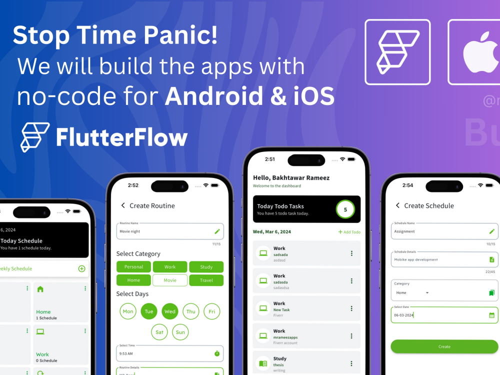 Android, iOS app developed in Flutterflow | Upwork Android, iOS app developed in Flutterflow | Upwork