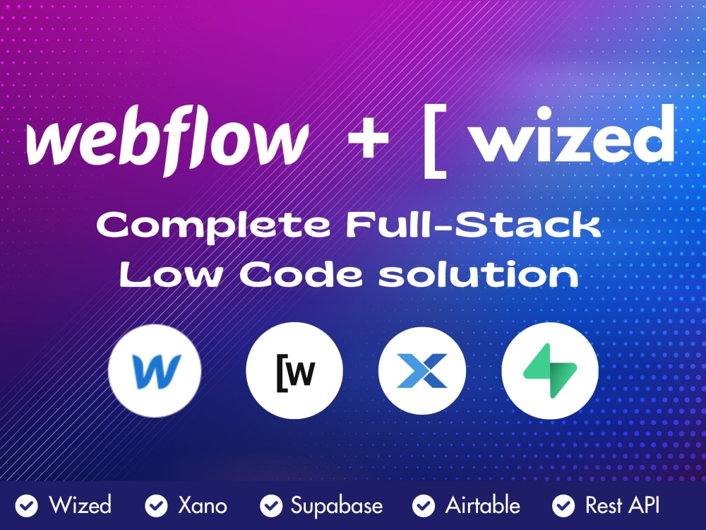 A Mvp Build In Webflow Wized And Xano Upwork