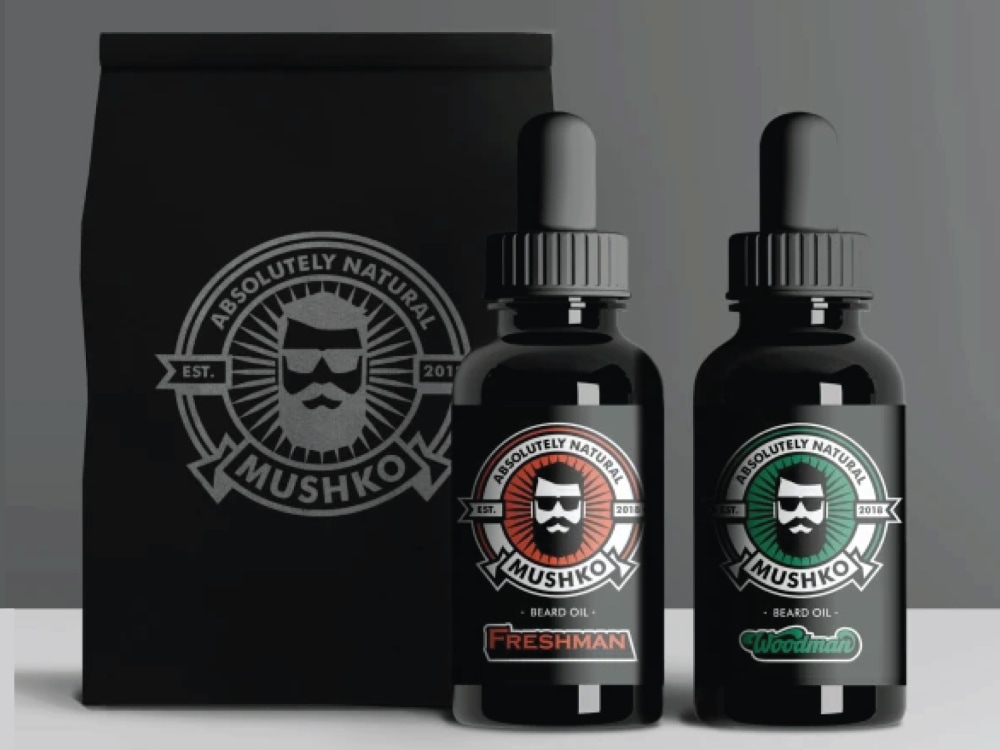 Beard oil label and box packaging | Upwork