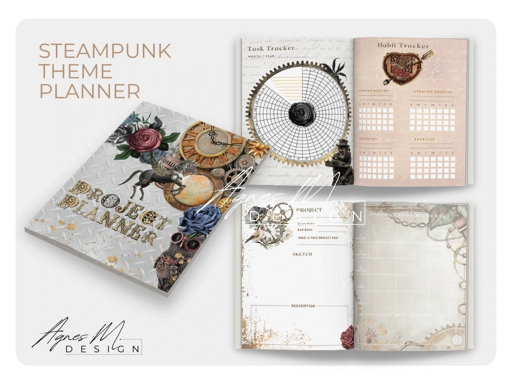 Clean and modern design workbook, catalog, e-book, planner, brochure ...