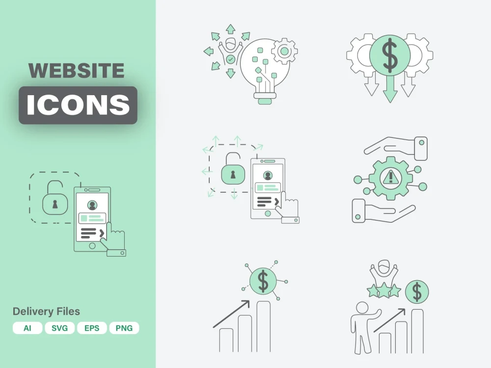 Icons for your web design project. | Upwork
