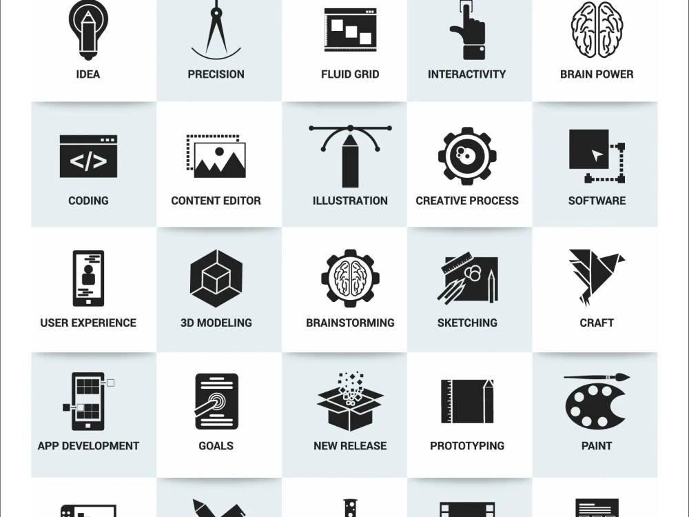 Icons for your web design project. | Upwork