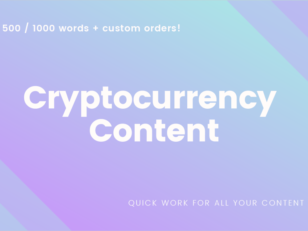 A super-engaging article about cryptocurrency | Upwork