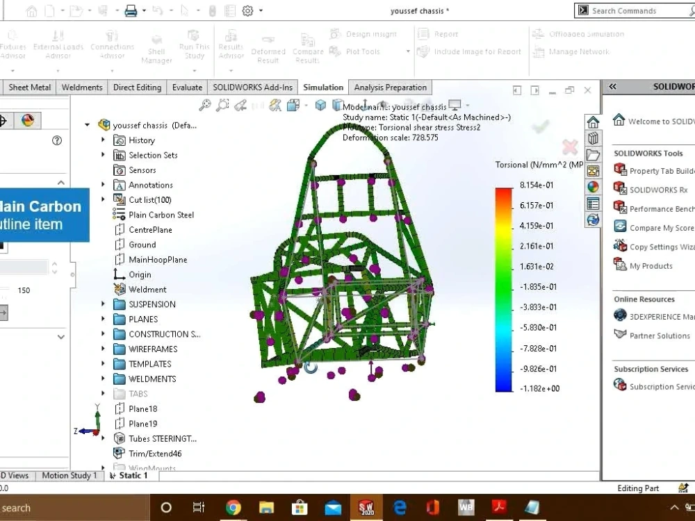 I will do finite element method fea using ansys and solidworks | Upwork