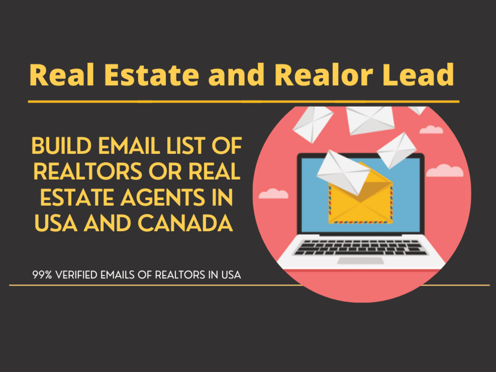 Email list of realtors and real estate agents from USA or canada | Upwork