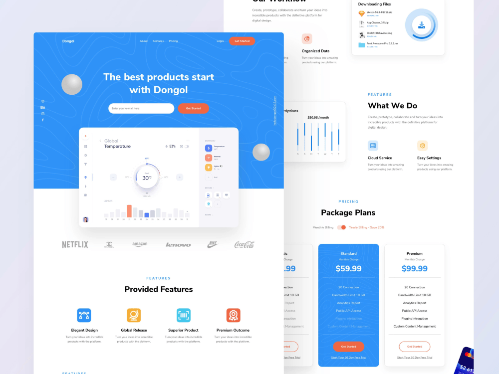 Professional, modern web template, website design | Upwork