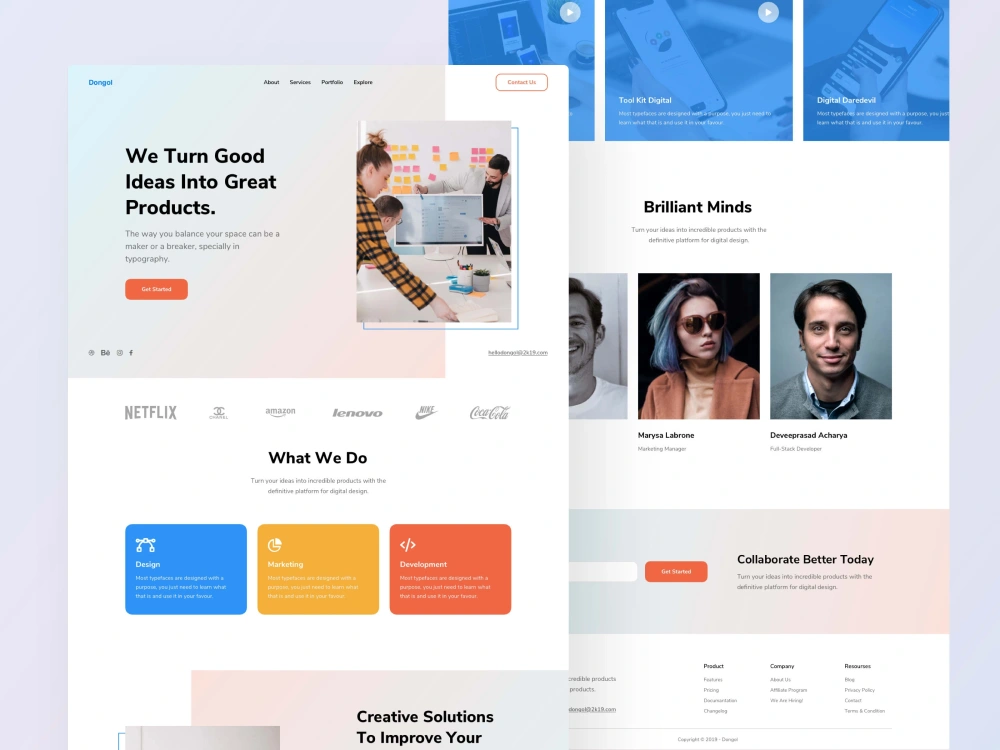 Professional, modern web template, website design | Upwork