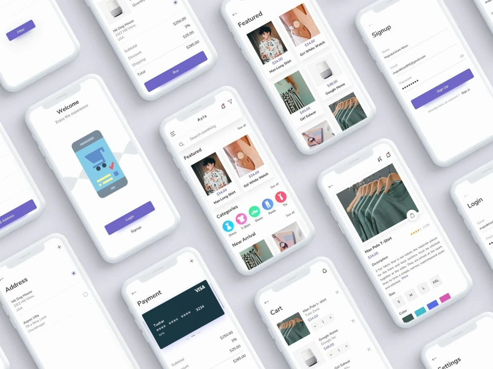 A unique mobile app UI UX design | Upwork