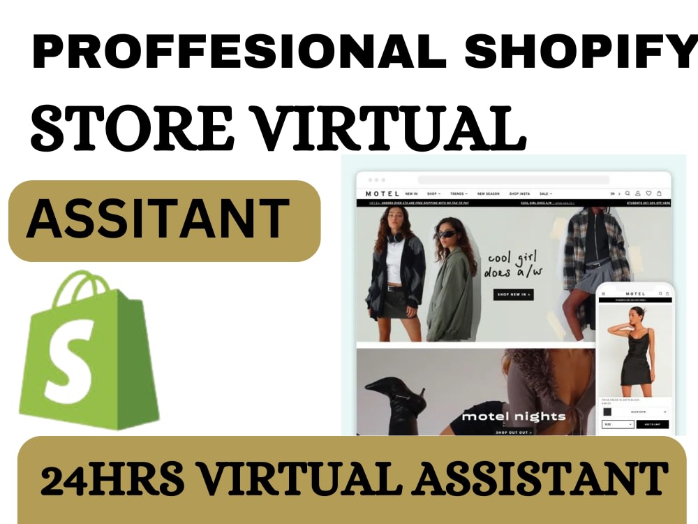 Shopify store virtual assistant shopify store manager ecommerce website ...