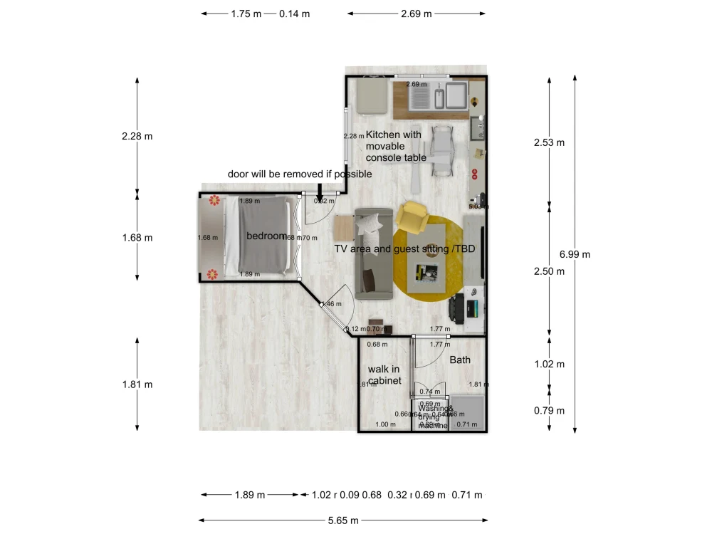 Some amazing renders with dimensions for your interior design project ...