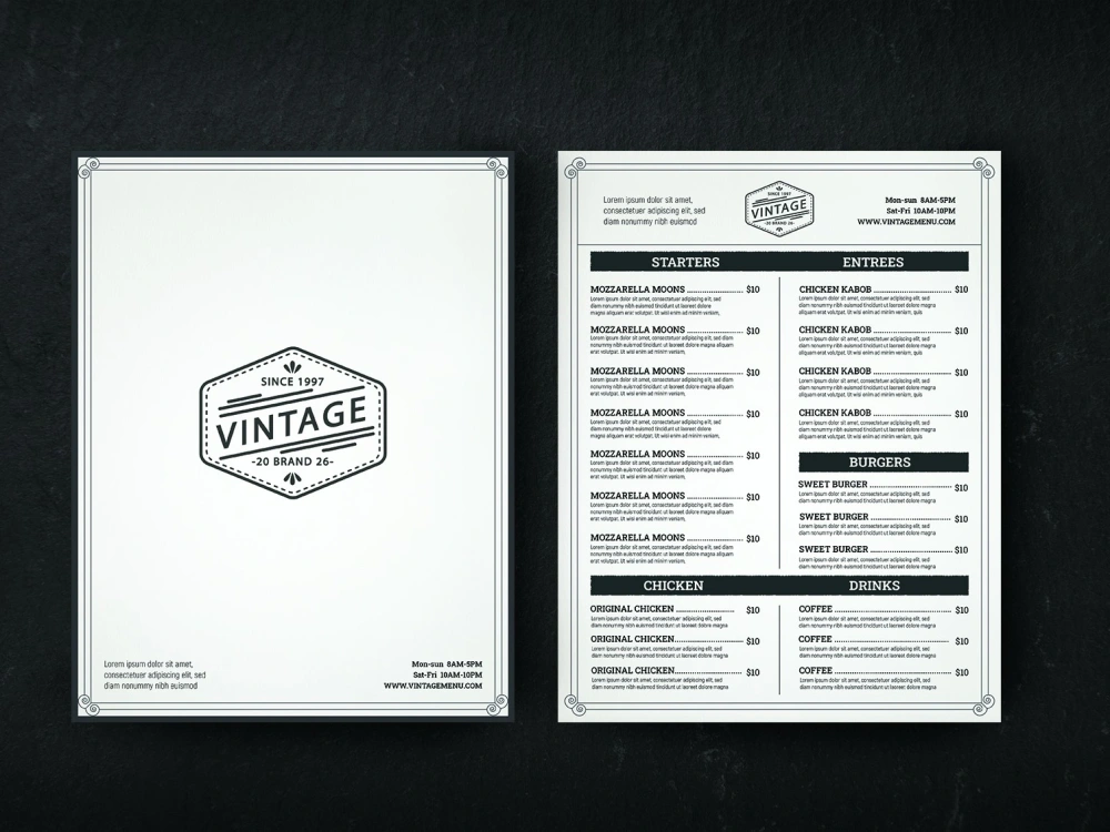 Modern restaurant menu food menu digital menu | Upwork