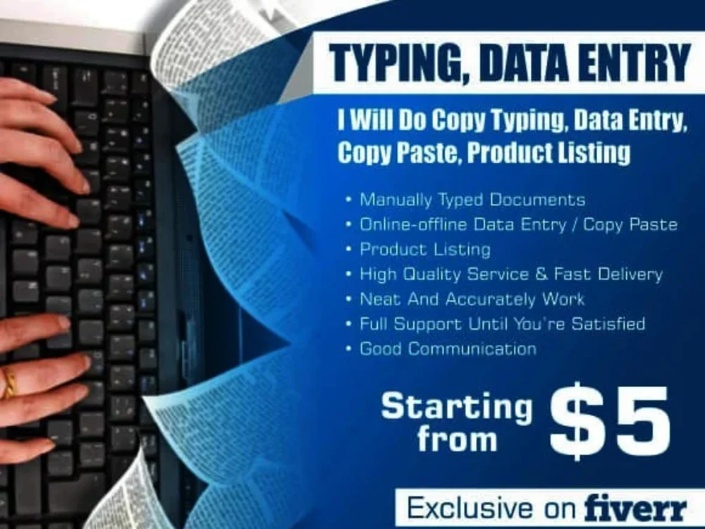 A professional, extra fast manual accurate typist, data entry expert ...