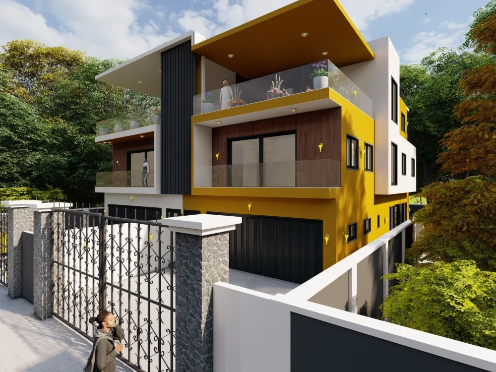 A simple and mind blowing building plan with an area of about 60' x 70 ...