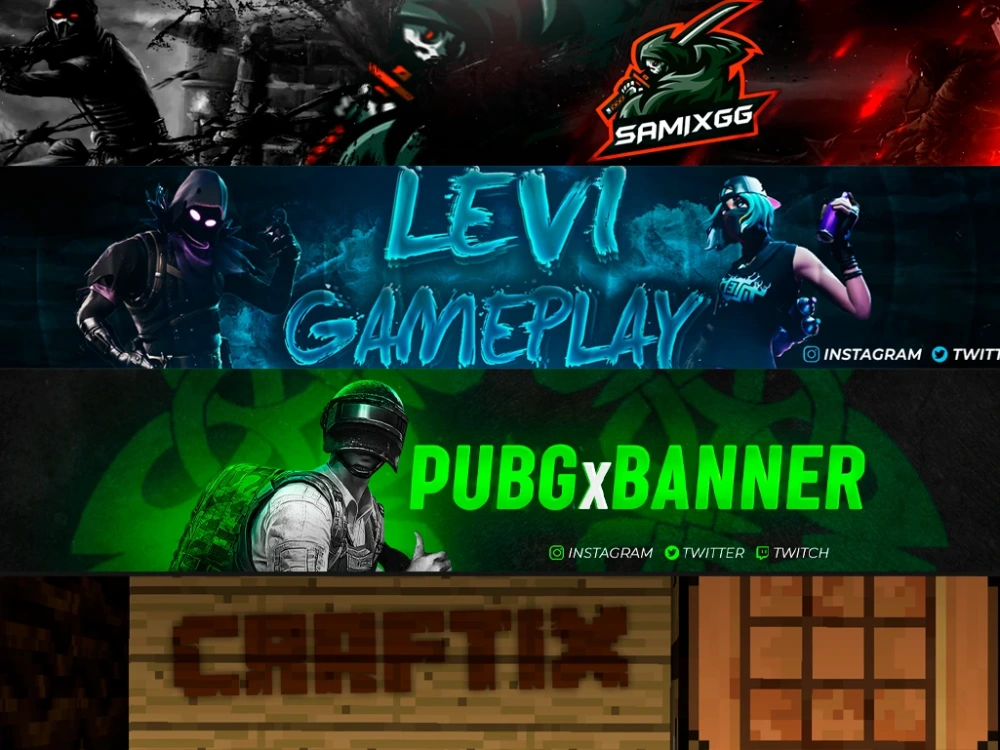 Amazing youtube banner and logo | Upwork