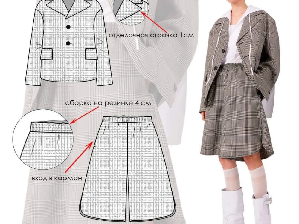 Technical drawing of clothing | Upwork
