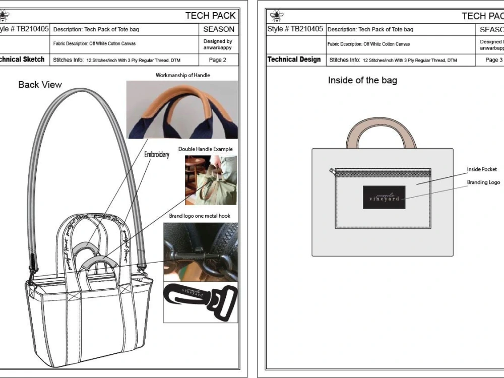 A tech pack of bag, backpack, tote bag, duffel bag, fashion bag. | Upwork