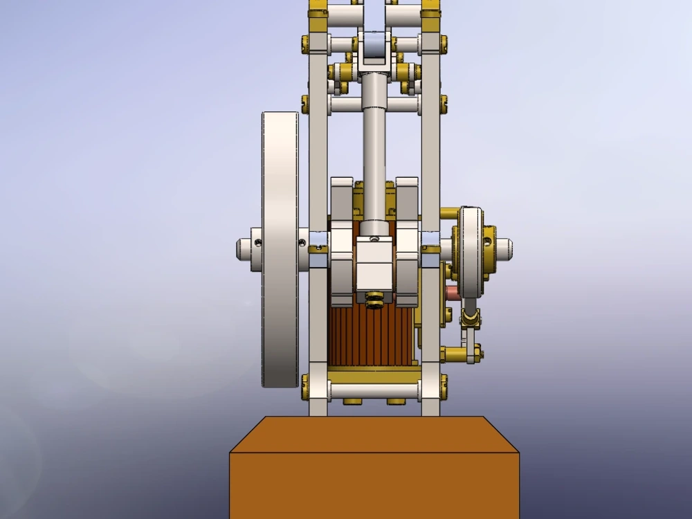 An amazing design of single cylinder balance beam steam engine | Upwork