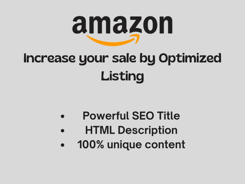 SEO-Optimized Amazon Copy - Boost Sales with Product Descriptions ...