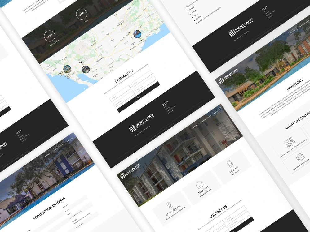 Business and consulting website Landing page, home and inner pages ...
