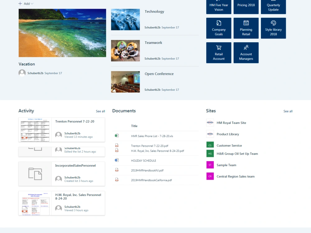 An Amazing SharePoint Intranet Portal | Upwork
