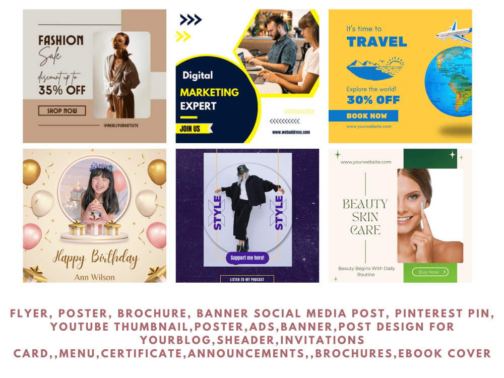 Canva designs(Infographics, posts,ads,posters,ebook covers) | Upwork