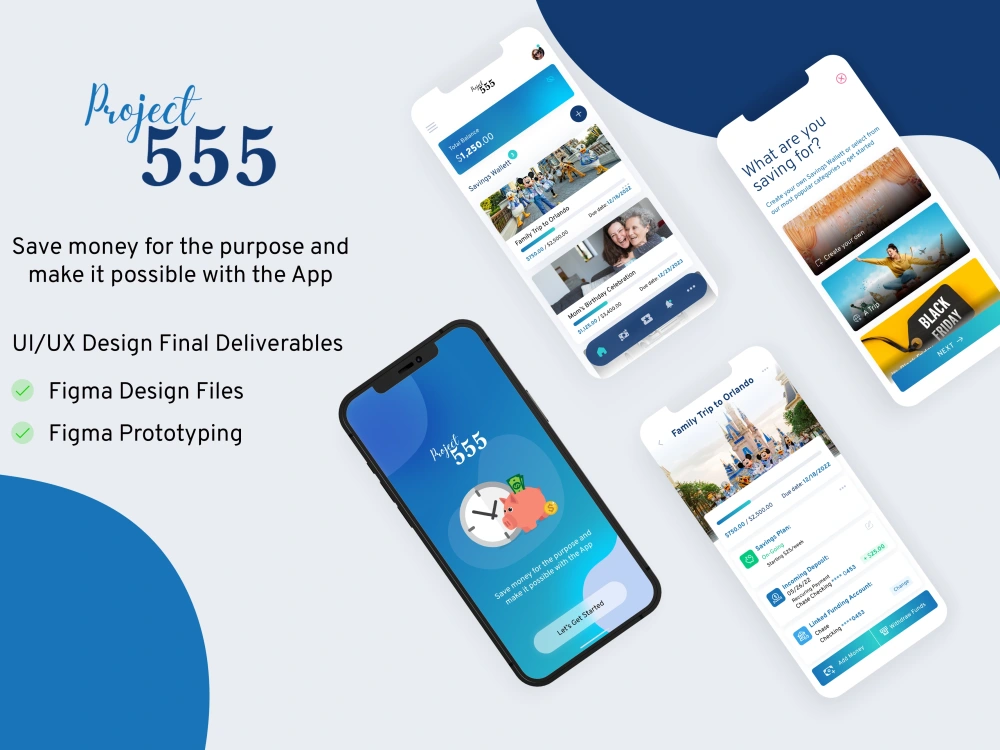 Amazing Money Saving App UI/UX Figma Deliverables | Upwork