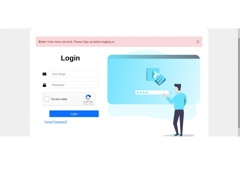 User Registration system with Login/Logout and a Dashboard. | Upwork