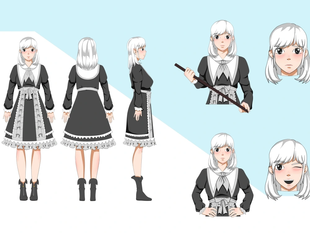 Professional character sheet design, vtube, fanart and concept art | Upwork