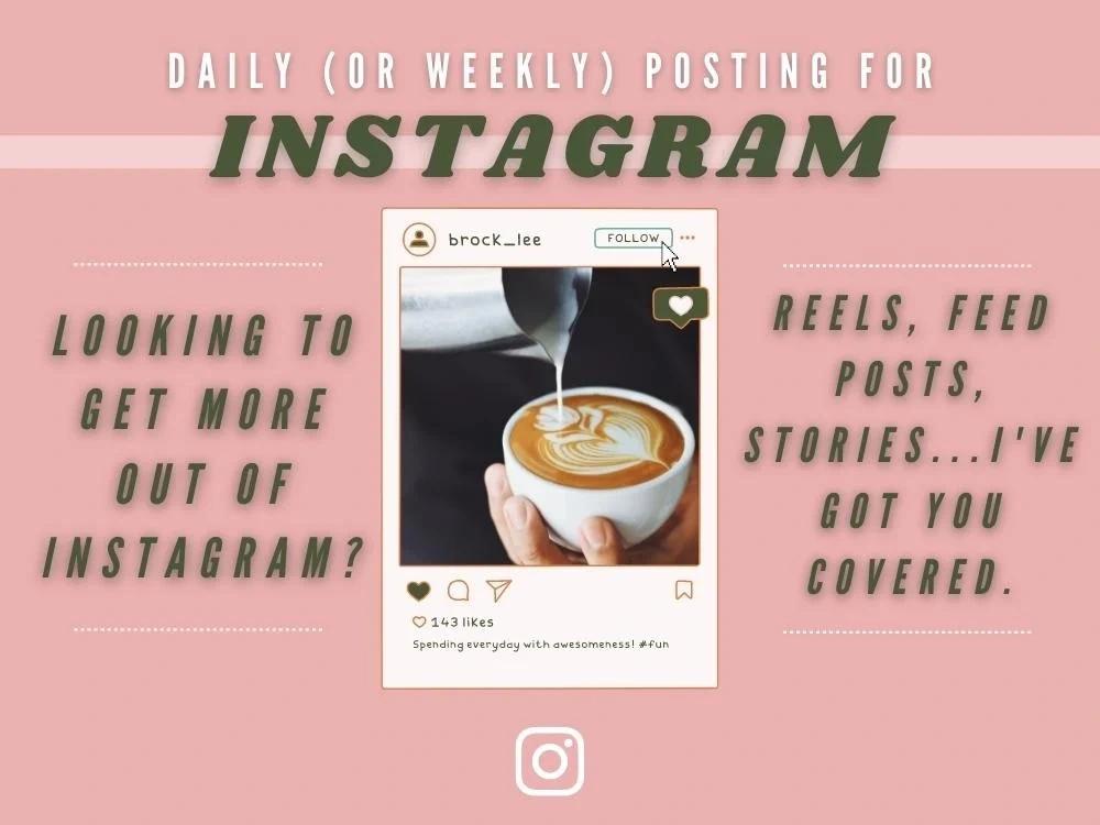 Daily or weekly posting for Instagram | Upwork