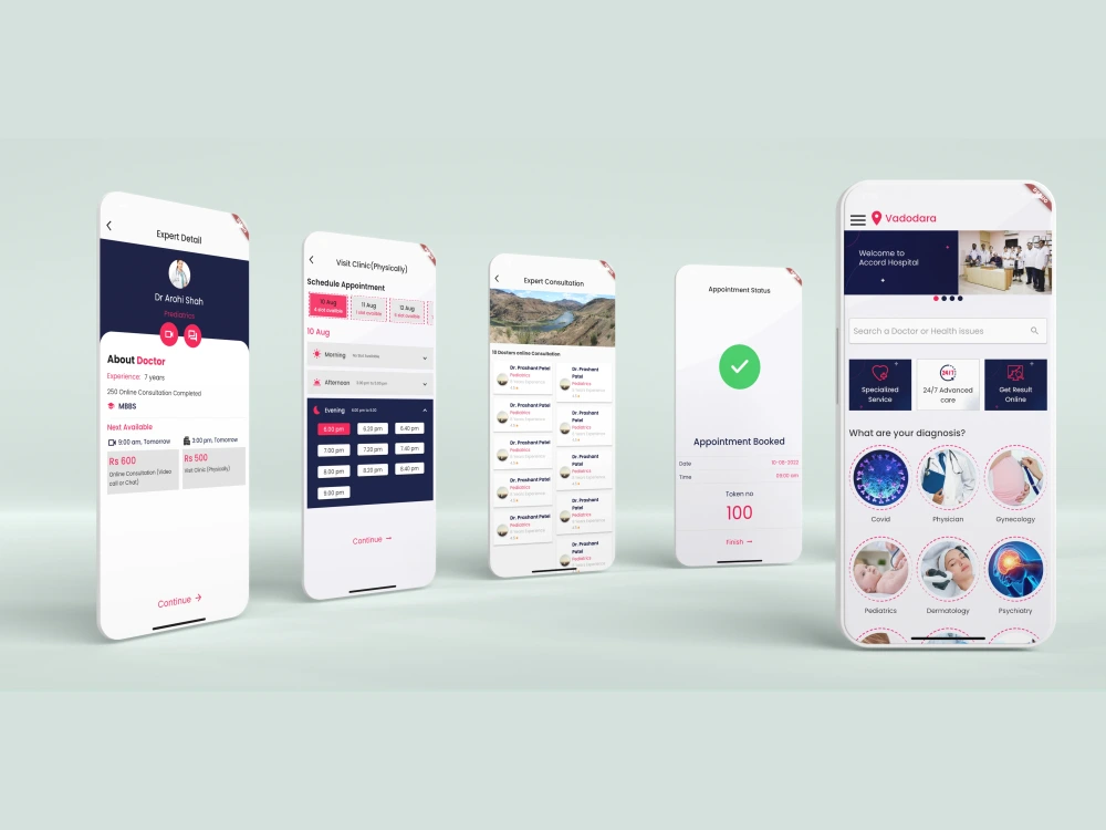 Doctor appointment booking mobile application (Mockup) | Upwork