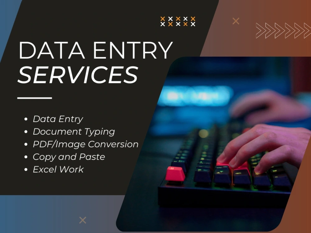 Any typing and data entry services | Upwork