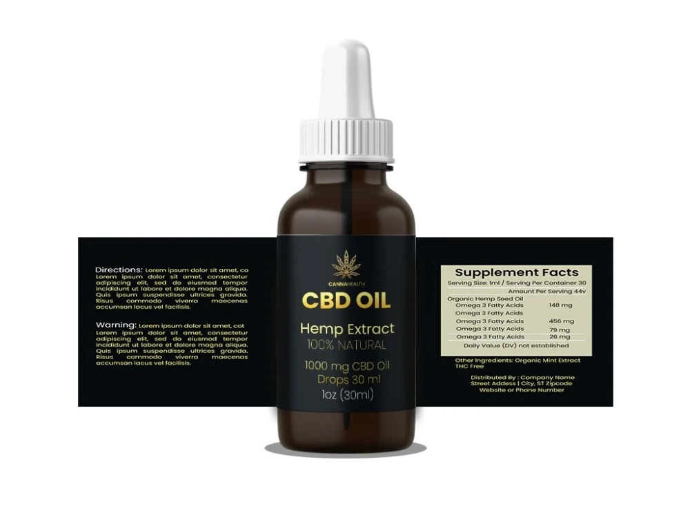 CBD label, hemp label, bottle label and packaging design | Upwork