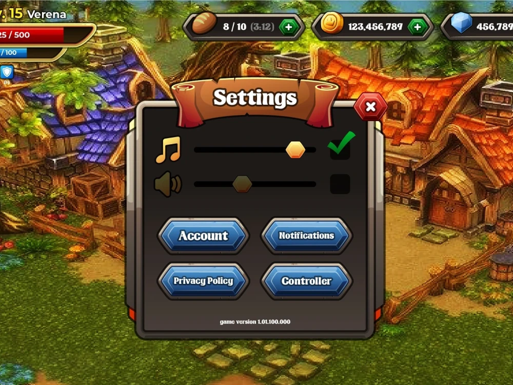 An awesome-looking Fantasy RPG-style UI for your game! | Upwork