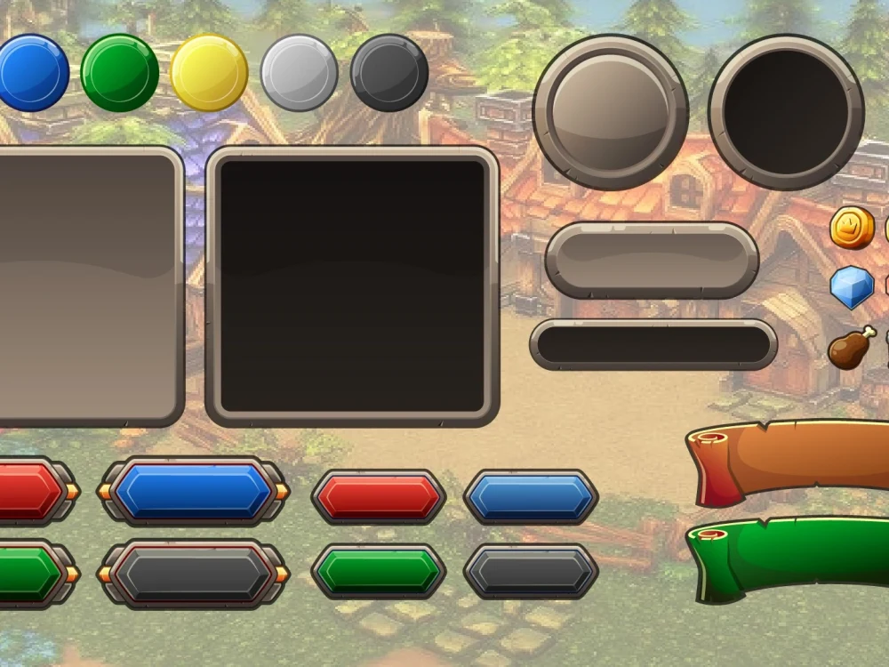 An awesome-looking Fantasy RPG-style UI for your game! | Upwork